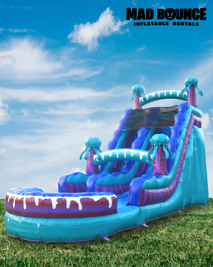 JELLYFISH WATERSLIDE (18FT TALL) FULL DAY RENTAL – MAD BOUNCE MACOMB